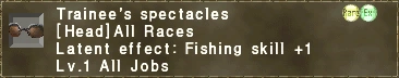 Trainee's Spectacles | FFXIclopedia | Fandom