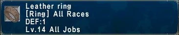 Leather Ring | FFXIclopedia | Fandom