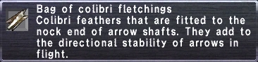 Colibri Fletchings | FFXIclopedia | Fandom