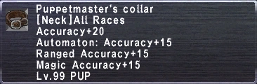 Puppetmaster's Collar | FFXIclopedia | Fandom