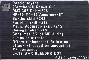 Raetic Scythe | FFXIclopedia | Fandom