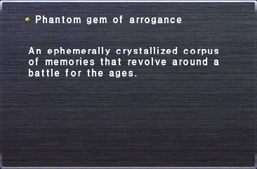 Phantom gem of arrogance | FFXIclopedia | Fandom