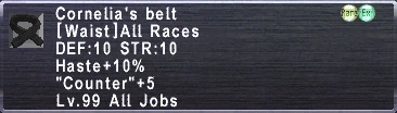 Cornelia's Belt | FFXIclopedia | Fandom
