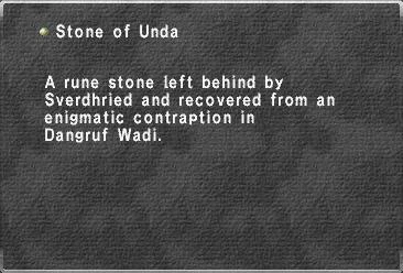 Stone of Unda | FFXIclopedia | Fandom