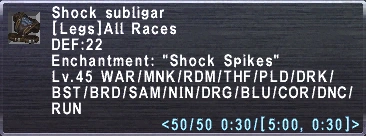 Shock Subligar | FFXIclopedia | Fandom