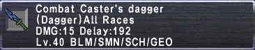 Combat Caster's Dagger | FFXIclopedia | Fandom