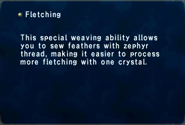 Fletching | FFXIclopedia | Fandom