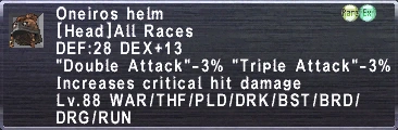 Oneiros Helm | FFXIclopedia | Fandom