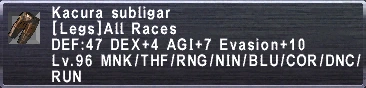 Kacura Subligar | FFXIclopedia | Fandom