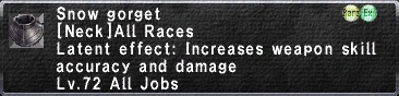 Snow Gorget | FFXIclopedia | Fandom