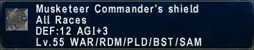 Musketeer Commander's Shield | FFXIclopedia | Fandom