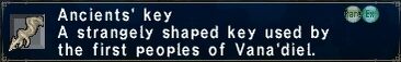 Ancients' Key | FFXIclopedia | Fandom