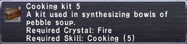 Cooking Kit 5 | FFXIclopedia | Fandom