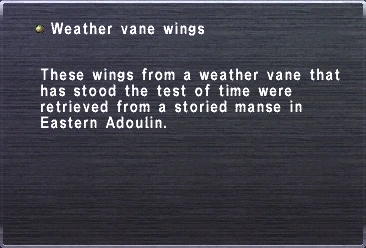 Weather vane wings | FFXIclopedia | Fandom