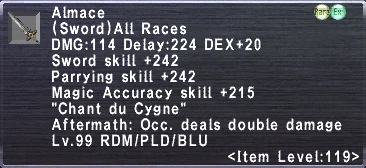 Almace (119) | FFXIclopedia | Fandom