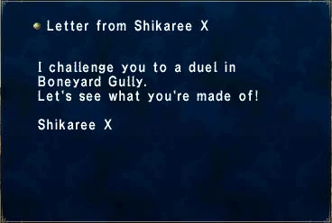 Letter from Shikaree X | FFXIclopedia | Fandom