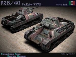 Carro Armato P26/40 | Forgotten Hope Secret Weapon Wiki | Fandom