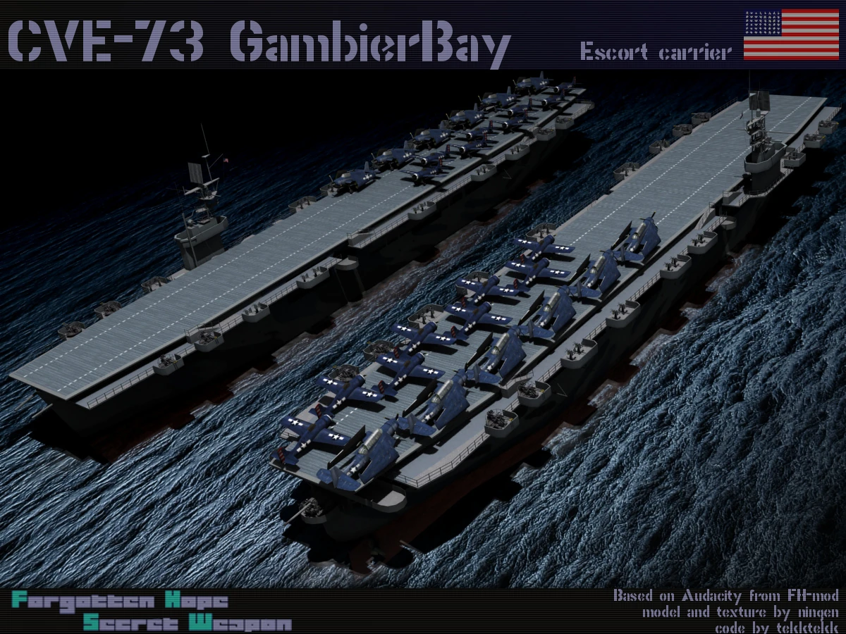 USS Gambier Bay (CVE-73) | Forgotten Hope Secret Weapon Wiki | Fandom