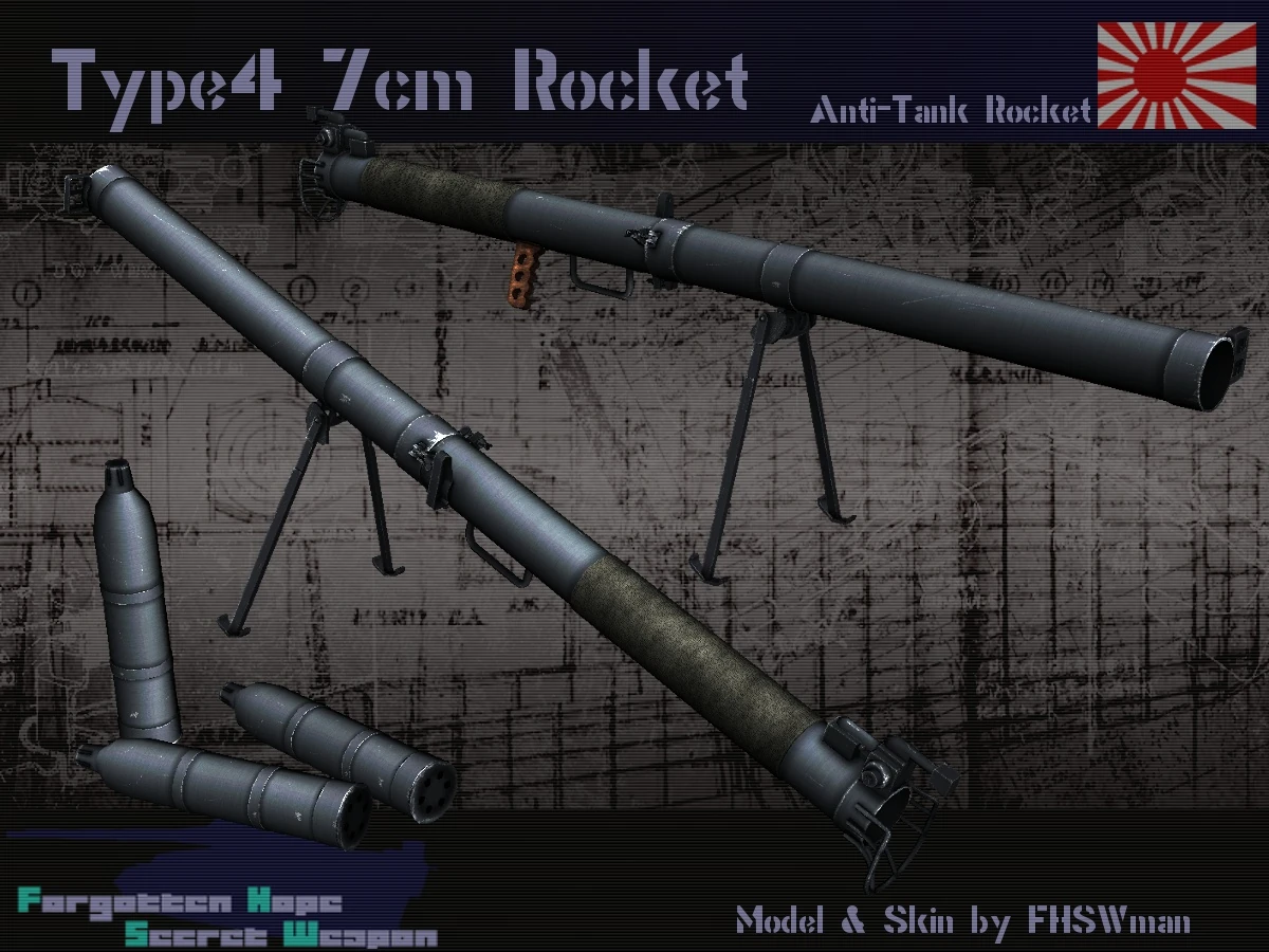 Type 4 70 mm AT Rocket Launcher | Forgotten Hope Secret Weapon Wiki ...