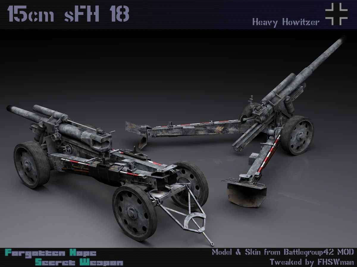 15 cm schwere Feldhaubitze 18 | Forgotten Hope Secret Weapon Wiki | Fandom
