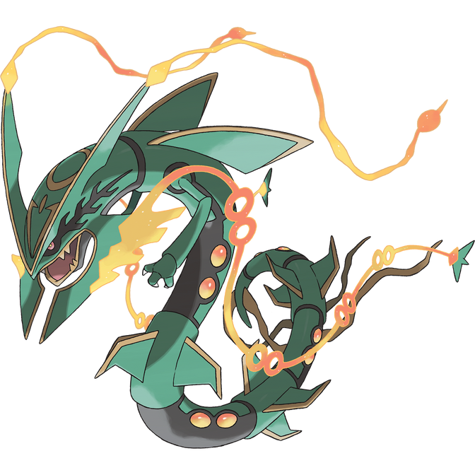 Sprite Rayquaza Preto E Branco