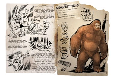 Gigantopithecus fibrarator | Fiction Taxonomy Wiki | Fandom