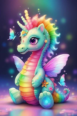 Rainbow Seahorse | Fictional Animals Wikia | Fandom