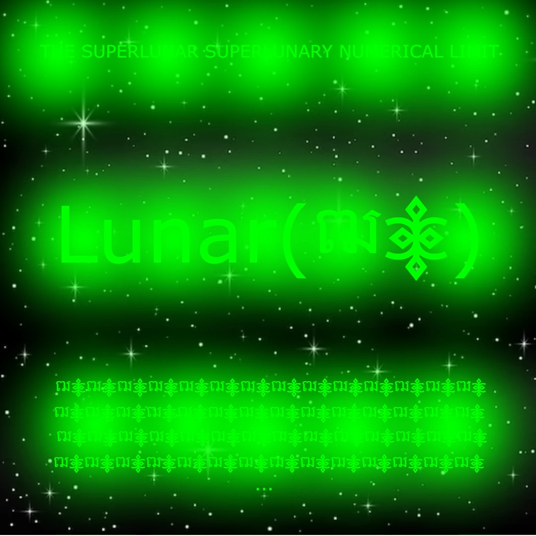 The Superlunar Superlunary Numerical Limit | Fictional Googology Wiki ...