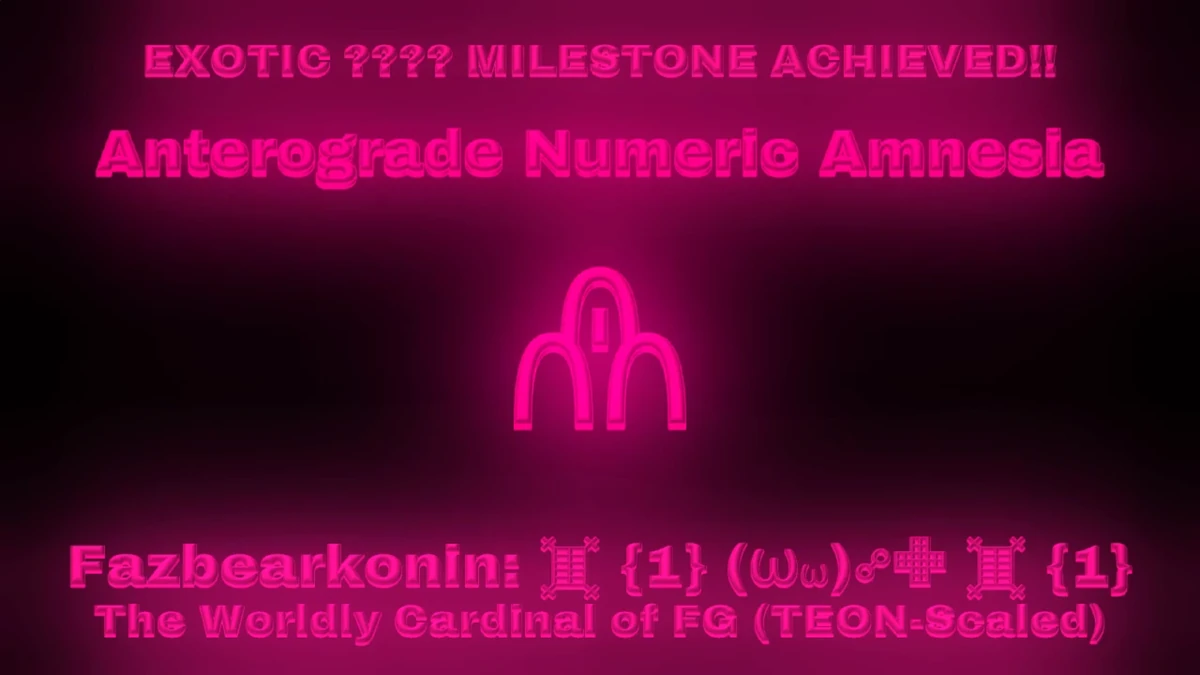 Anterograde Numeric Amnesia | Fictional Googology Wiki | Fandom