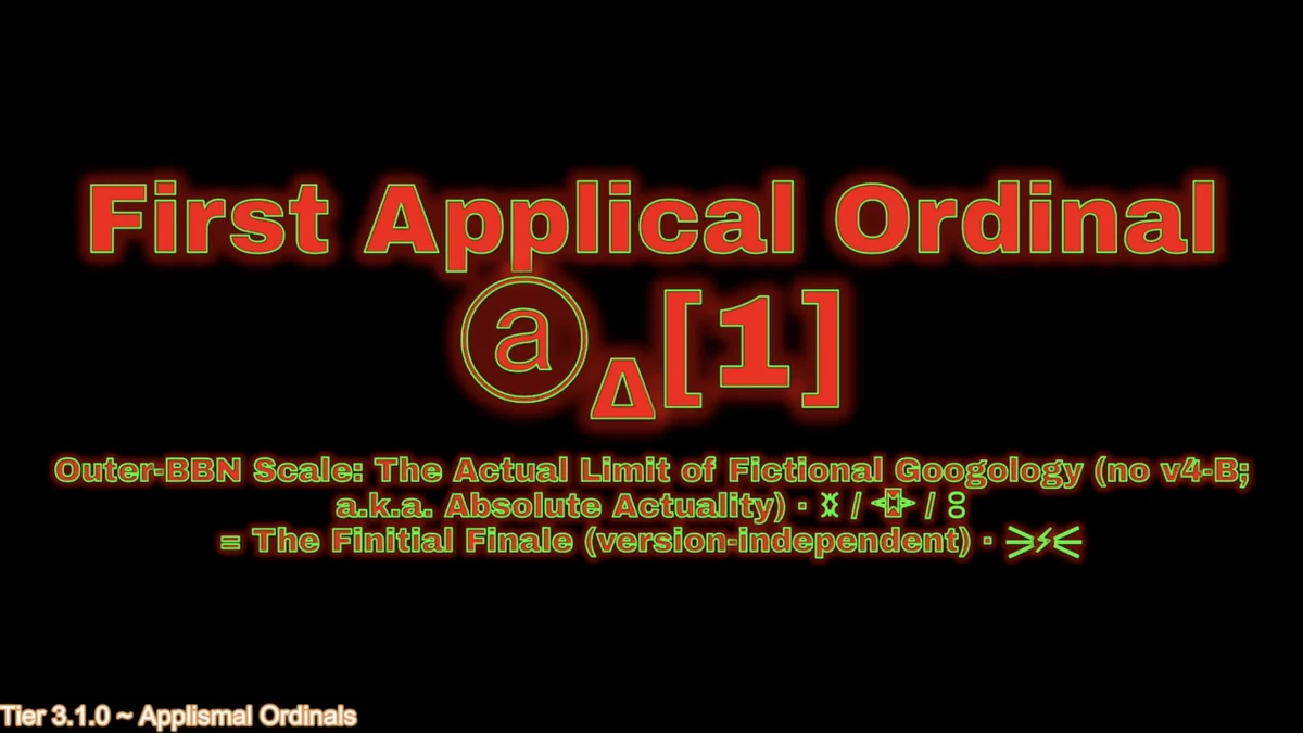 First Applical Ordinal | Fictional Googology Wiki | Fandom