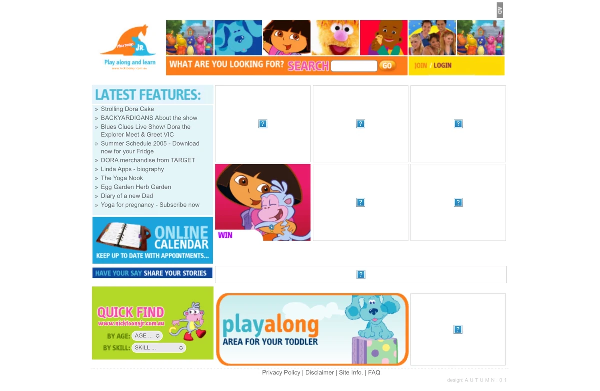 Nicktoonsjr.nick.com.au | Fictional Websites Wiki | Fandom