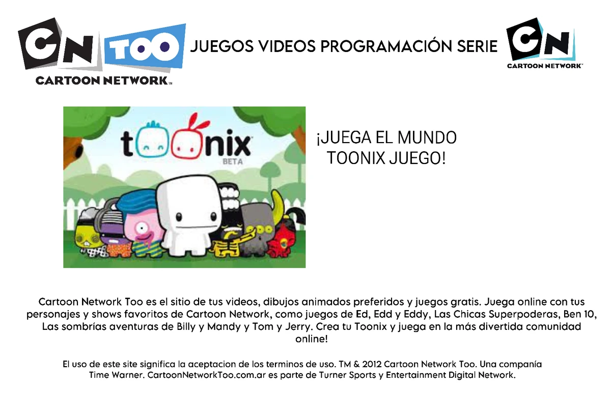 CartoonNetworkToo.com.ar | Fictional Websites Wiki | Fandom