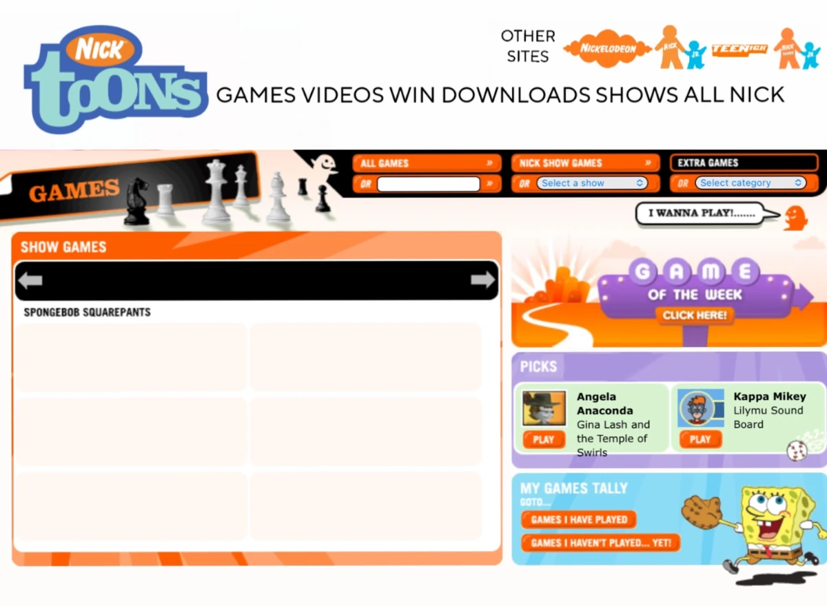 Nicktoons.nick.com.au/games | Fictional Websites Wiki | Fandom