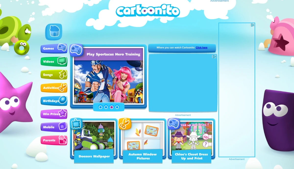 Cartoonito.com.au | Fictional Websites Wiki | Fandom