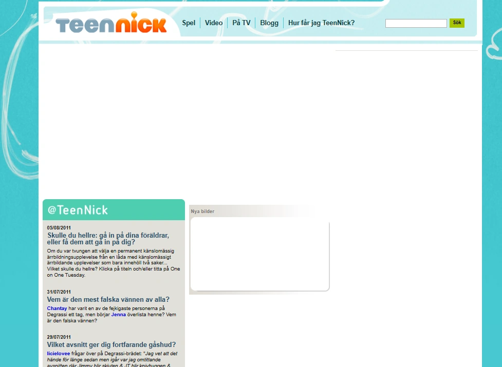 TeenNick.se | Fictional Websites Wiki | Fandom