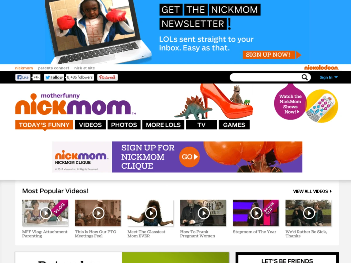 Arc.nickmom.com | Fictional Websites Wiki | Fandom