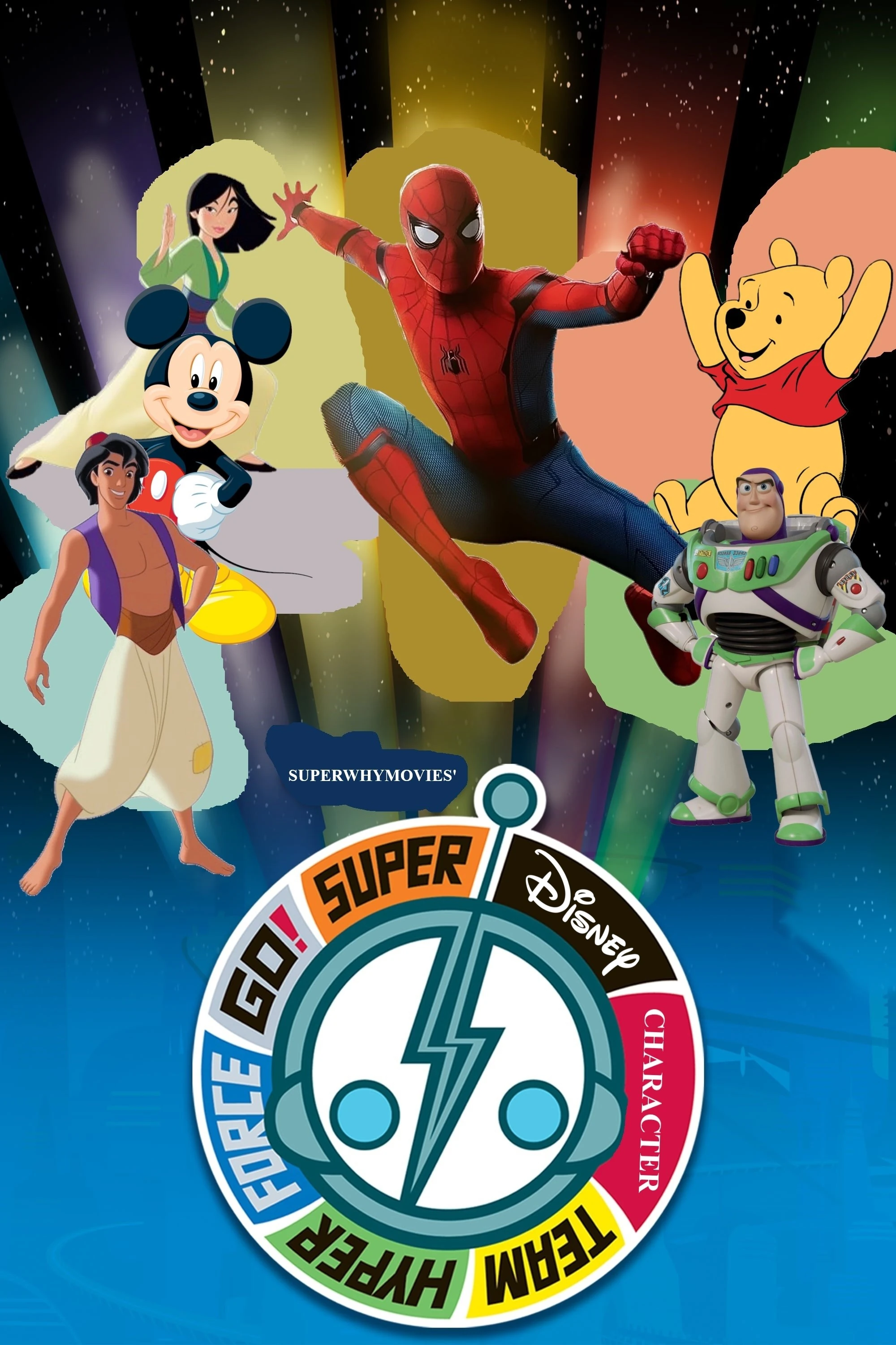 Super Disney Character Team Hyperforce Go! (SuperWhyMovies Style ...