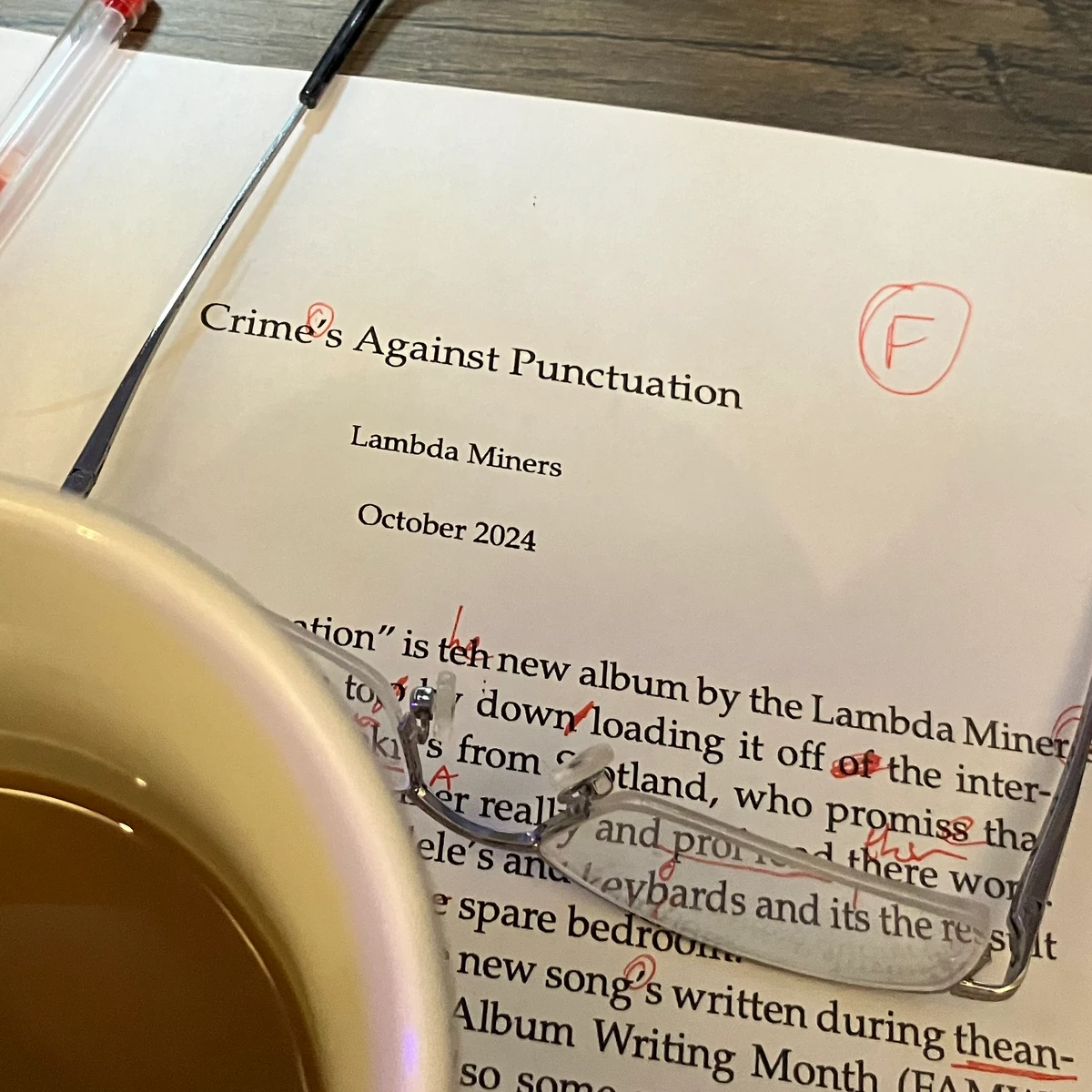 Crime's Against Punctuation | Filk Discography Wiki | Fandom