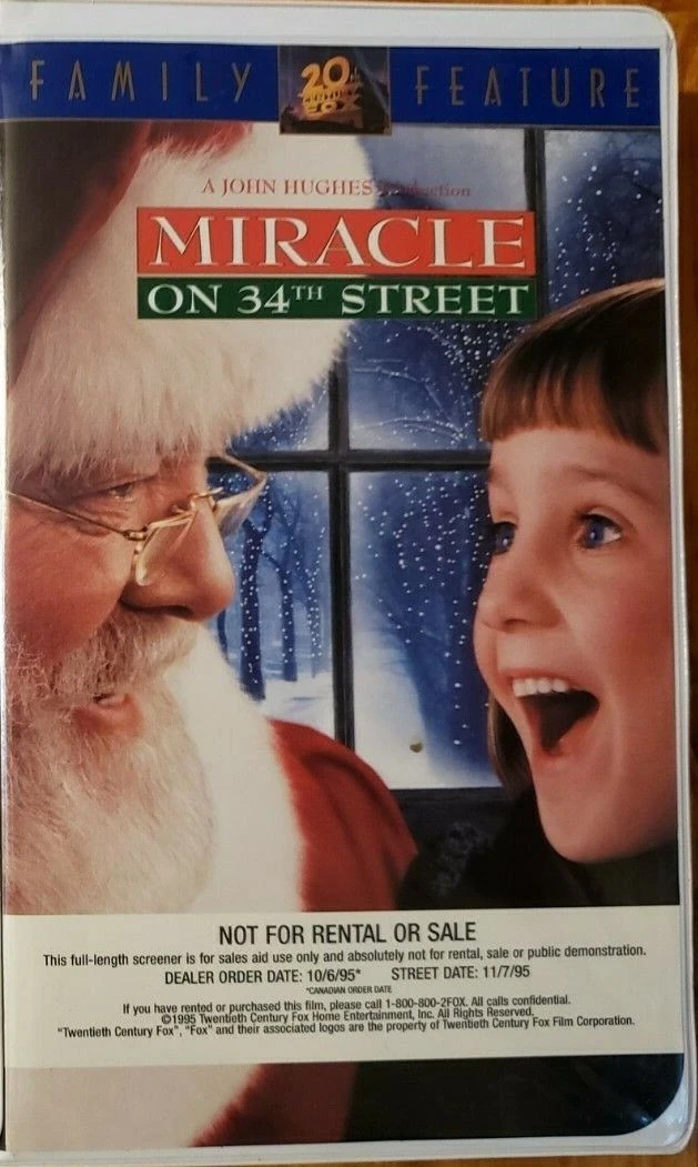 Miracle on 34th Street (1994 film)/Home media | Moviepedia | Fandom