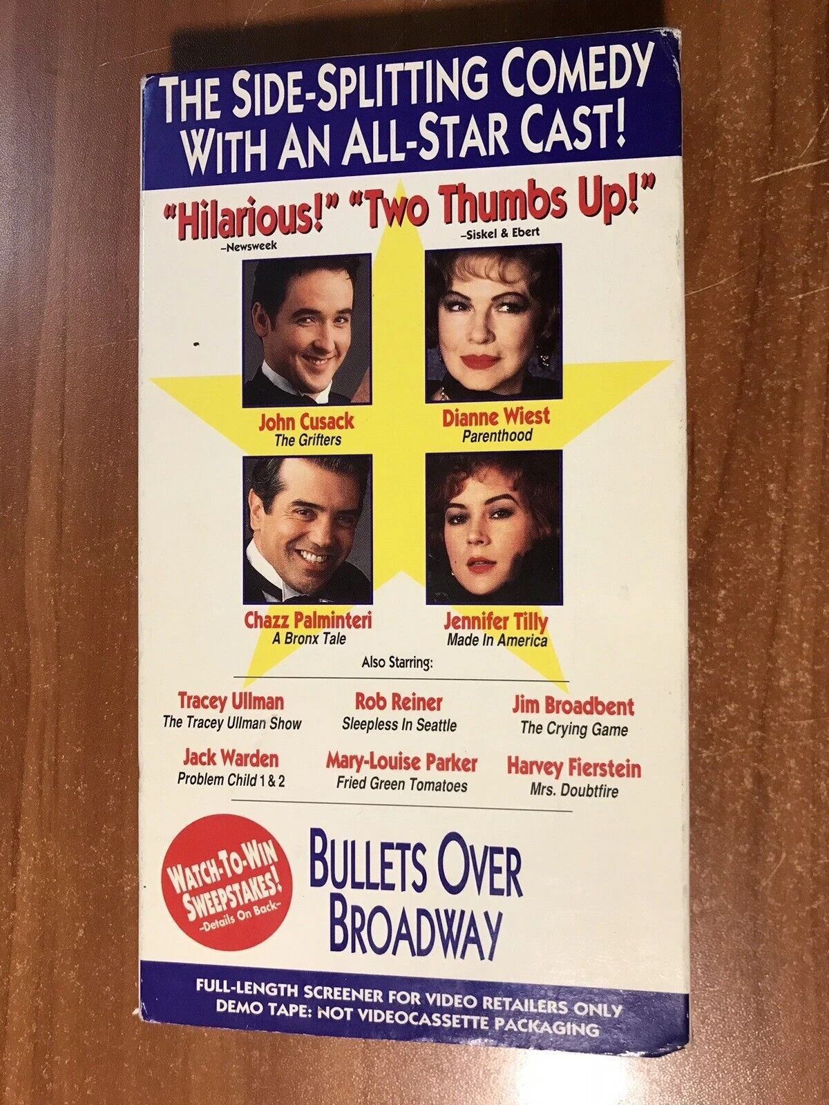 Bullets Over Broadway/Home media | Moviepedia | Fandom