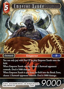 Emperor Xande (2-007) | Final Fantasy Card Game Wikia | Fandom