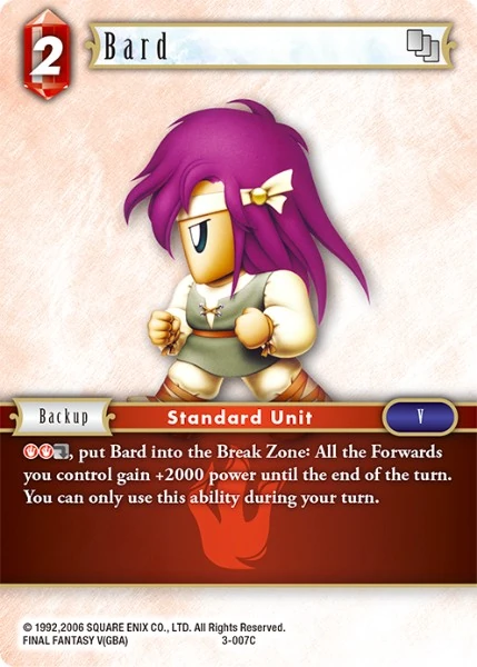 Bard (3-007) | Final Fantasy Card Game Wikia | Fandom