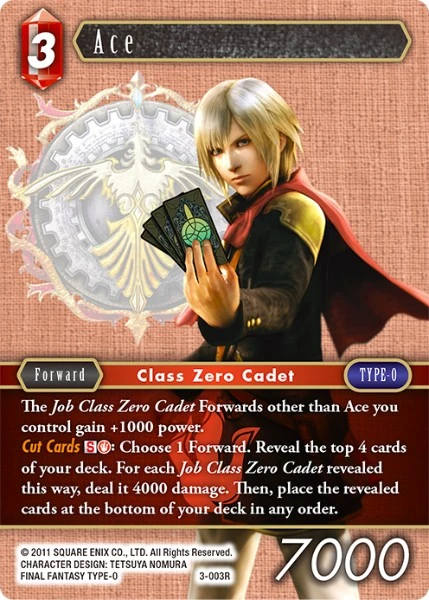 Ace (3-003) | Final Fantasy Card Game Wikia | Fandom