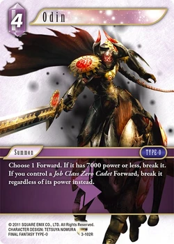 Odin (3-102) | Final Fantasy Card Game Wikia | Fandom
