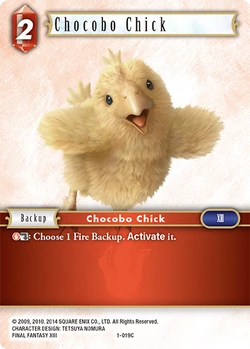 Chocobo Chick (1-019) | Final Fantasy Card Game Wikia | Fandom