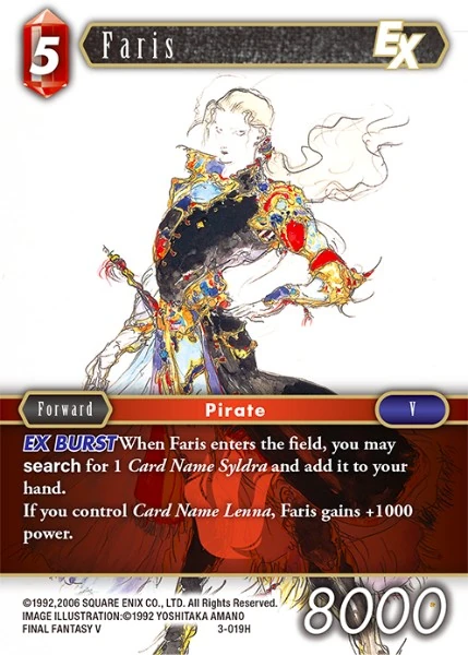 Faris (3-019) | Final Fantasy Card Game Wikia | Fandom