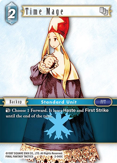 Time Mage (2-040) | Final Fantasy Card Game Wikia | Fandom
