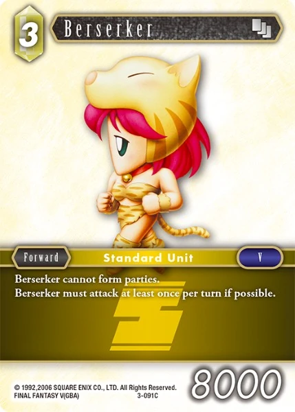 Berserker (3-091) | Final Fantasy Card Game Wikia | Fandom