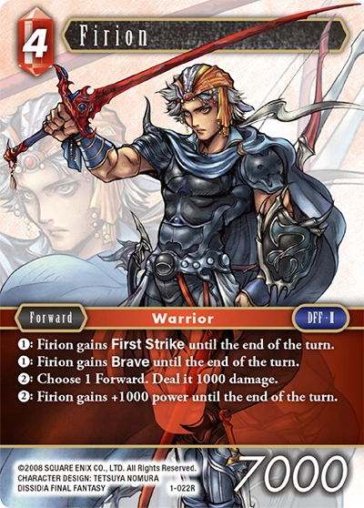 Firion (1-022) | Final Fantasy Card Game Wikia | Fandom