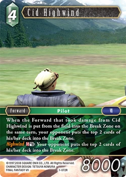 Cid Highwind (1-072) | Final Fantasy Card Game Wikia | Fandom